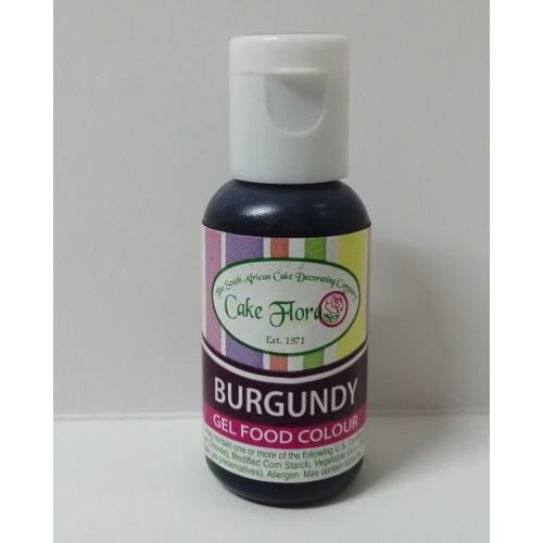 GEL FOOD COL BURGUNDY 21G