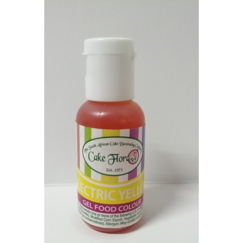 GEL FOOD COL ELEC YELLOW 21G