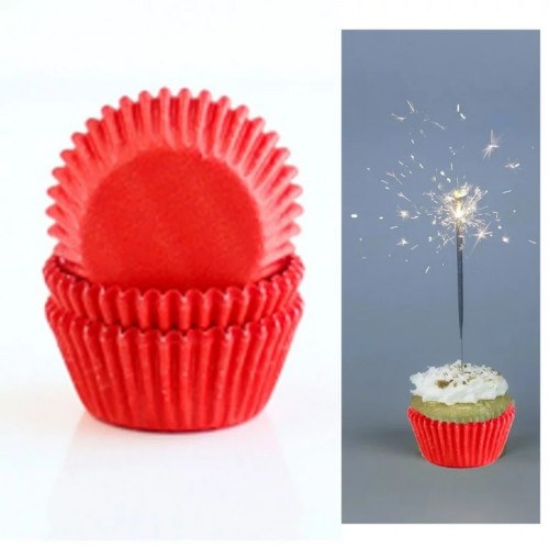 CUPCAKE PAPERS RED 100'S